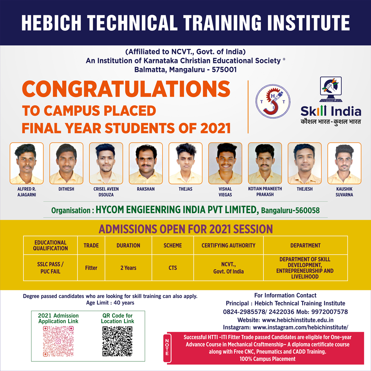 HTTI – Hebich Technical Training Institute